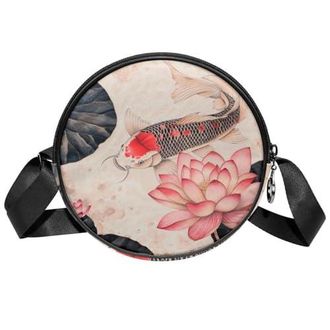 Generic Circle Sac &agrave; bandouli&egrave;re pour femme, petit sac &agrave; bandouli&egrave;re avec fermeture &eacute;clair, bretelles r&eacute;glables, style d&eacute;contract&eacute;, pour femmes et filles