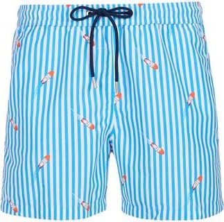 HOM Short de bain &agrave; rayures