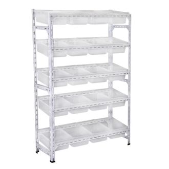 Generic Snackregale,Snackhalter f&uuml;r Kioske,stehendes Supermarktregal mit Kunststoffbox Gew&uuml;rze,Obst,Gem&uuml;se,Chips,S&uuml;&szlig;igkeiten und Getr&auml;nke,Lebensmittelaufbewah