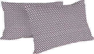 Italian Bed Linen MB Home Italy, Printed Colors Kissenbezüge Set, Maiden Rosa, 52 x 82 cm