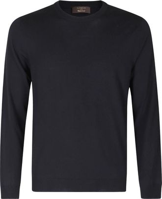 Zanone Rundhals-Pullover - - Knitwear - Herren - Blau - 2XL