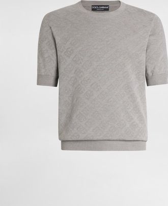 Dolce & Gabbana Silk Pullover - Mann Strickwaren Grey 52