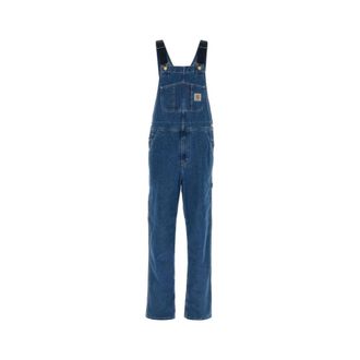 Carhartt Work in Progress Homme, Combinaisons et Ensembles, Bleu, Taille: W30 Salopette en jean