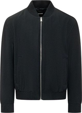 HUGO BOSS Homme, Vestes, Bleu, Taille: 2XL Blouson Aviateur Moderne