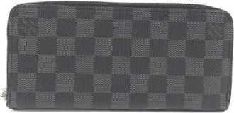 Louis Vuitton Portefeuille Zippy Vertical Damier Graphite Long pr&eacute;-poss&eacute;d&eacute; - Homme - Pre-owned - Gris - Taille: ONE Size