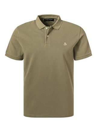 Marc O'Polo Herren Polo-Shirt gr&uuml;n Baumwoll-Piqu&eacute;