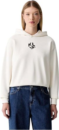 Karl Lagerfeld Femme, Sweatshirts et sweats &agrave; capuche, Beige, Taille: 44 FR SweaT-shirt &agrave; capuche