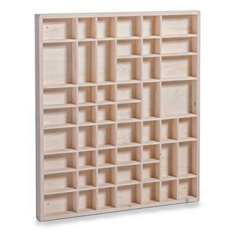 ZELLER Present 12106 &Eacute;tag&egrave;re &agrave; Casiers Pin Naturel 52 x 3,5 x 46 cm