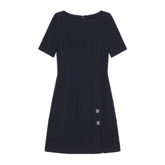 Givenchy Wool Blend Tweed Dress - - Dresses - Damen - Blau - XL