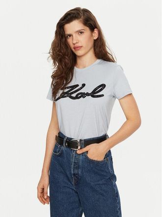 Karl Lagerfeld T-Shirt A1W17117 Blau Regular Fit