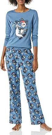 Amazon Essentials Disney | Marvel | Star Wars Ensembles de Pyjama en Flanelle Femme, Nightmare Santa Jack - Womens, XXL