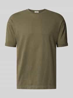 Drykorn T-Shirt mit &Auml;rmelaufschlag und Rundhalsausschnitt