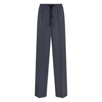 Liu Jo Pinstripe Flannel Hosen - - Trousers - Damen - Blau - XL