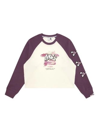 Aape By A Bathing Ape T-Shirt mit Raglanärmeln - Weiß