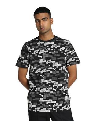 Puma T-Shirt Noir/Blanc Homme 675917 Noir XL