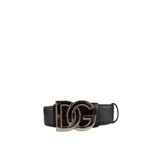 Dolce & Gabbana Ceinture Pre-owned DG Crossed Logo - Homme - Pre-owned - Noir - Taille: ONE Size