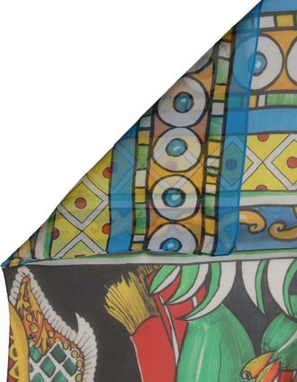 Dolce & Gabbana Silk Printed Scarf - Multicolor