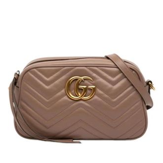 Gucci Pre-owned Quilted Crossbody Bag - - Pre-owned - Damen - Braun - ONE SIZE