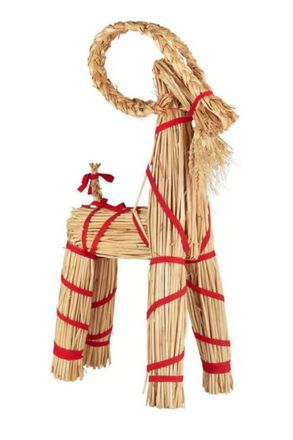 Ib Laursen Weihnachtsziege m/rotem Band und Bart My Nostalgic Christmas B: 10 H: 63 L: 36