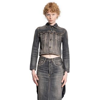 Balenciaga Lace-Up Jacket in Denim