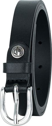 Lindenmann Lederg&uuml;rtel Damen 20 mm Vollrind schwarz, Farbe/Color:schwarz, Size US/EU:Bundweite 90 cm Gesamtl&auml;nge 105 cm W 35.4 L