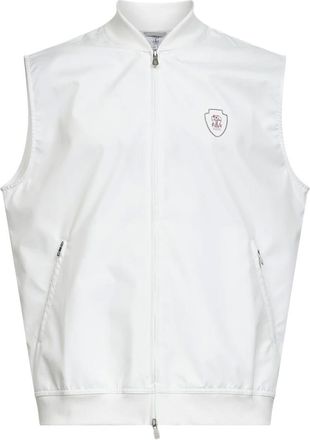 Brunello Cucinelli Homme, Vestes, Blanc, Taille: L Bomber Vest