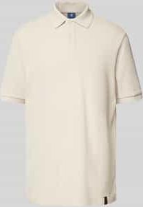 G-Star Poloshirt aus Viskose mit Label-Detail