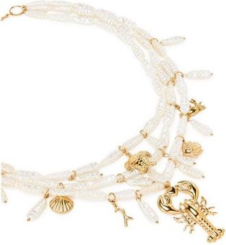Au Printemps Paris Collier &agrave; triple cha&icirc;ne