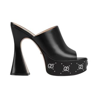 Gucci Plateau-Pantolette - - Shoes - Damen - Schwarzk - 35 EU