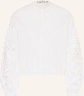 Dorothee Schumacher Dorothee Schumacher Bluse Embroidered Beauty Mit Lochspitze weiss