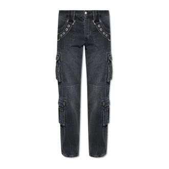 Misbhv Misbhv, Homme, Jeans, Noir, Taille: W32 &Agrave; lint&eacute;rieur dun jean cargo de la collection Dark Echo