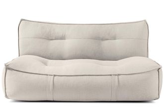 Konsimo Gartensofa LOVIA Loungesofa, Gartenm&ouml;bel, Sofa 2-Sitzer, Premiumqualit&auml;t aus EU hochwertiger Sitzkomfort, mit integrierter Schutzh&uuml;lle, wetterbest&auml;ndi