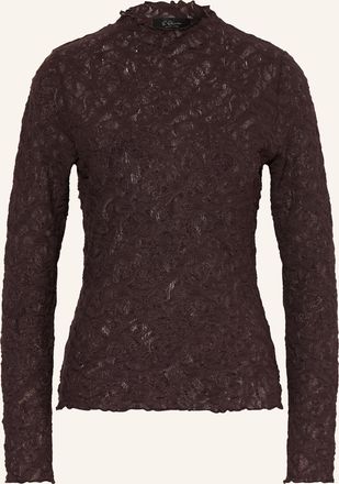 s.Oliver Black Label S.Oliver Black Label Longsleeve Aus Spitze braun