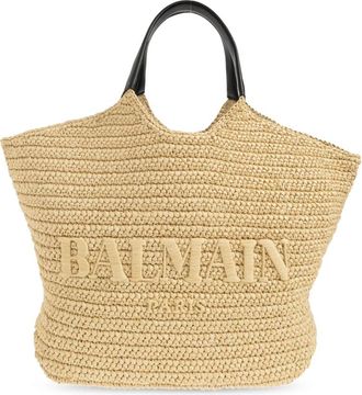 Balmain Femme, Sacs, Beige, Taille: ONE Size The Logo Bag