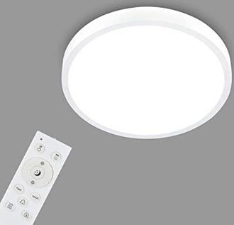 Briloner LED Deckenlampe mit Fernbedienung, buntes RGB+W Licht, Dimmbar, LED Lampe, Deckenleuchte, Wohnzimmerlampe, Schlafzimmerlampe, Küchenlampe, Deckenbeleu