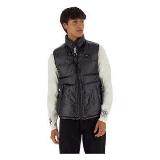 La Martina Weste aus schillerndem Nylon - - Jackets - Herren - Schwarzk - 2XL
