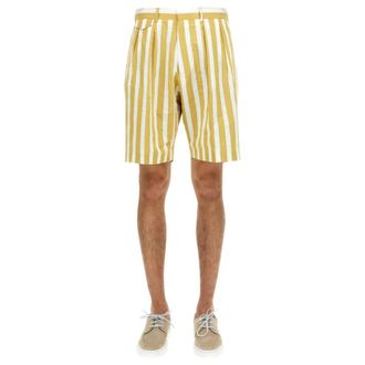 Paul Smith Homme, Shorts, Jaune, Taille: W32 Bermuda Deckchair &agrave; Rayures