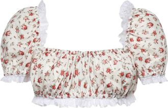 Dolce & Gabbana Femme, Tops, Multicolore, Taille: 38 FR Cotton Poplin Top