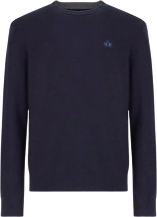 La Martina Homme, Pulls, Bleu, Taille: S Pull Col Rond Laine Cas