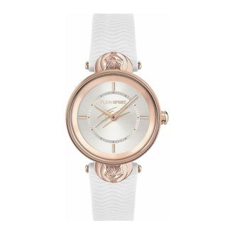 Plein Sport Femme, Accessoires, Jaune, Taille: ONE Size Montre analogique avec bracelet en silicone