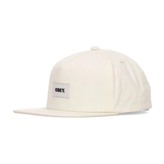 Obey Flache Krempe Strapback Kappe Ungebleichte Baumwolle - - Accessories - Herren - Beige - ONE SIZE