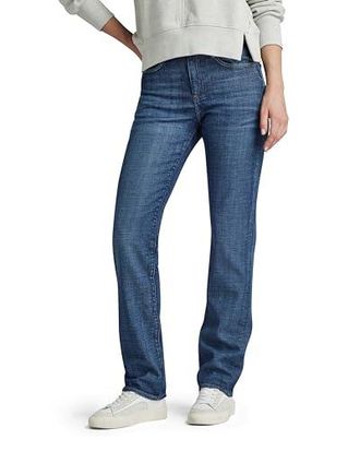 G-Star G-Star Femme Jean Strace Straight, Bleu (faded blue copen D23951-D441-G318), 27W / 28L