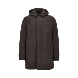 Herno Padded technical wool down jacket Man 48