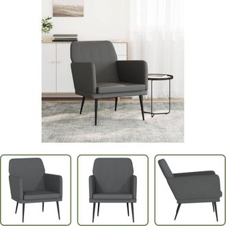 vidaXL Kunstleder - Sessel Grau 61x78x80 cm Kunstleder