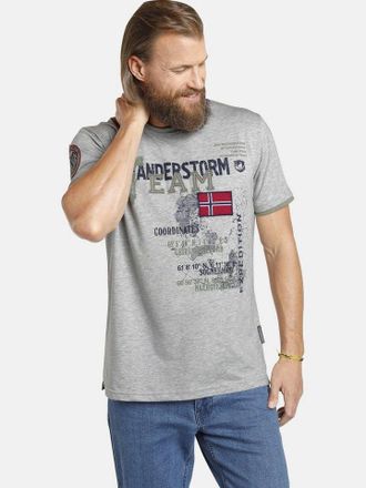 Jan Vanderstorm T-Shirt S&Ouml;LVE aus robustem Baumwolljersey