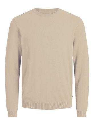 Jack & Jones Herren JJEBASIC Knit Crew Neck, Crockery, XXXL EU