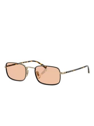 Oliver Peoples Sonnenbrille mit eckigem Muster - Gold