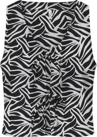 Only Onlnova Life Vis S/L Tie Vest AOP