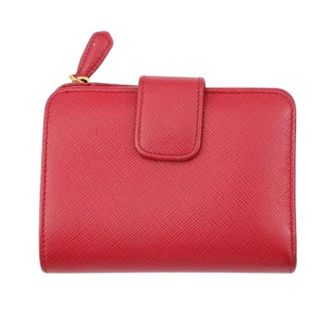 Prada Portefeuille bi-pli Pre-owned - Femme - Pre-owned - Rouge - Taille: ONE Size