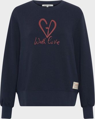 Gerard Darel ARMEL - Sweat imprim&eacute; With love - Encre